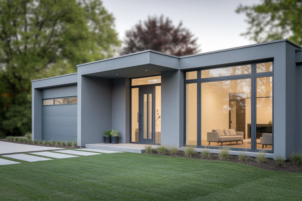 Façade Grise Maison : 27 Idées pour un Extérieur Moderne et Élégant ...